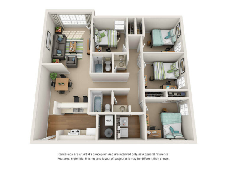 Apartments By UCF | Floor Plans | Northgate Lakes
