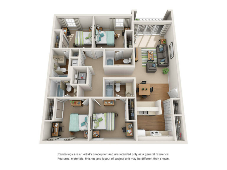 Apartments By UCF | Floor Plans | Northgate Lakes